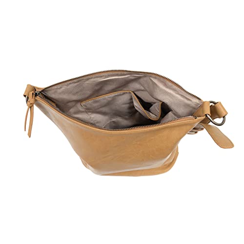 Joy Susan Nori Crossbody Bucket Bag Convertible Tote - Wheat