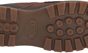 ECCO Men's Track 25 Hydromax Water Resistant Moc Toe Clog, Cocoa Brown Nubuck, 10-10.5