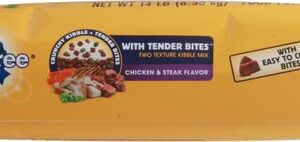 Pedigree with Tender Bites Complete Nutrition Adult Dry Dog Food, Chicken & Steak Flavor, 14 lb. Bag