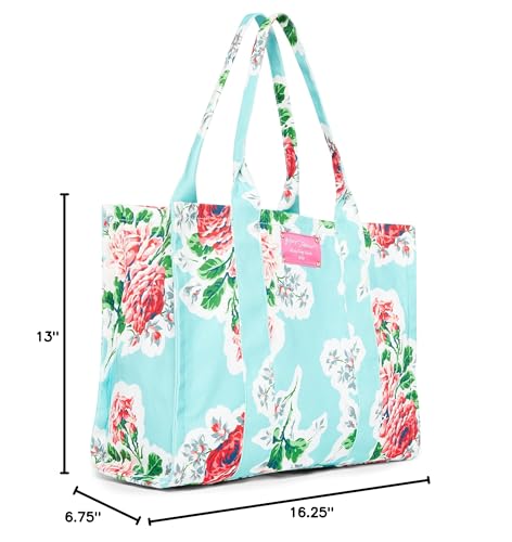 Betsey Johnson Floral Tote, Blue