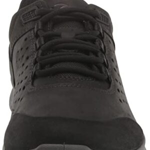 ECCO Men's Exceed Trainer Hiking Shoe, Black Nubuck, 10-10.5