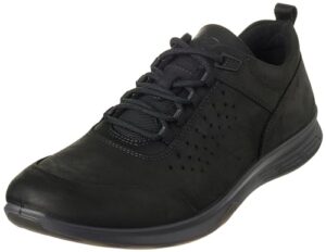 ecco men's exceed trainer hiking shoe, black nubuck, 10-10.5