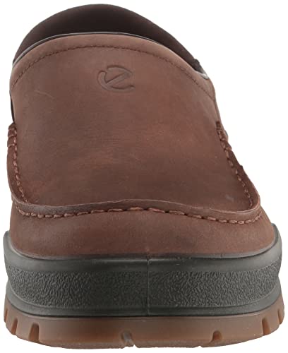 ECCO Men's Track 25 Hydromax Water Resistant Moc Toe Clog, Cocoa Brown Nubuck, 10-10.5