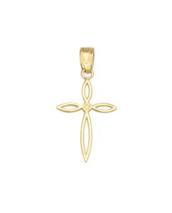 amz jewelry 10k yellow gold small cross pendant gold cross for gold necklace