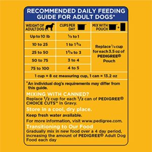 Pedigree Complete Nutrition Adult Dry Dog Food Grilled Steak & Vegetable Flavor Dog Kibble, 16 lb. Bag