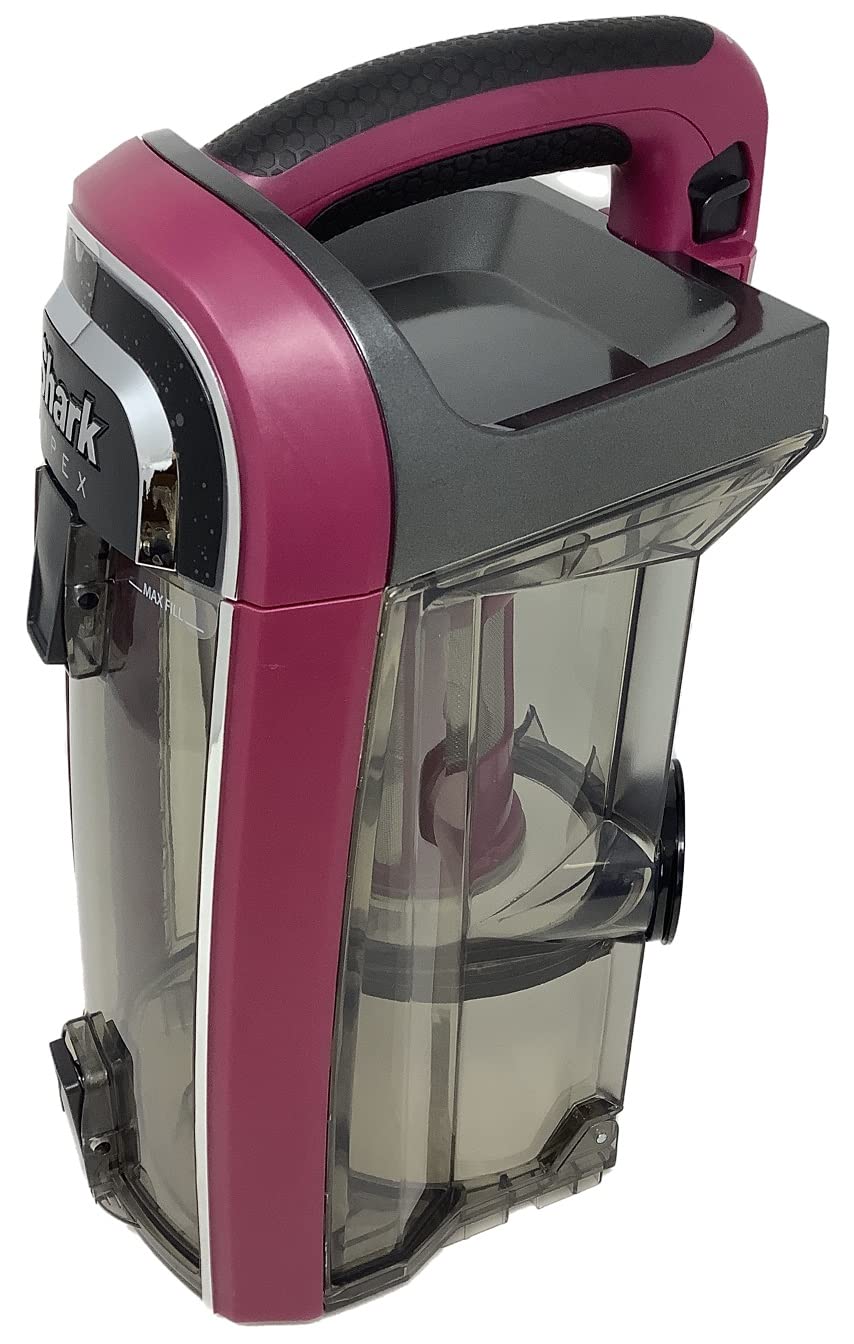 Shark ' Ninja Dust Cup Dirt Bin for APEX AX912 QU922Q QU922QBL QU922QPK QU922QRD QU922QRG DuoClean Self-Cleaning Upright Vacuum, Pink, Clear and Black