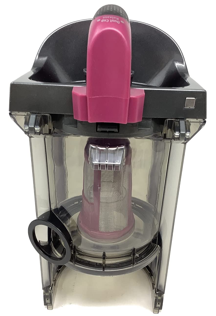 Shark ' Ninja Dust Cup Dirt Bin for APEX AX912 QU922Q QU922QBL QU922QPK QU922QRD QU922QRG DuoClean Self-Cleaning Upright Vacuum, Pink, Clear and Black