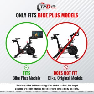 TFD The Tray+ | Compatible with Peloton Bikes+ ONLY (Dark)| Laptop Desk Tray - Premium Holder for Laptop, Tablet, Phone, Books & More - The Ultimate Peloton Accessories