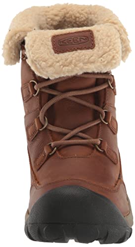 KEEN Women's Betty Boot Short Waterproof Insulated Ankle, Brown/Shitake, 7