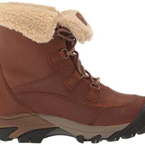 KEEN Women's Betty Boot Short Waterproof Insulated Ankle, Brown/Shitake, 7