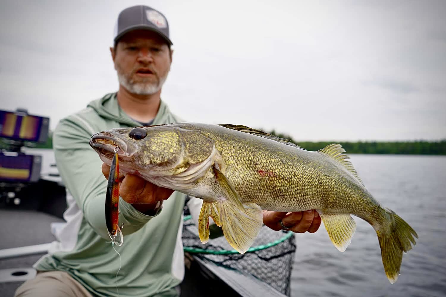 Rumble B Crankbait, Lemon Tiger, 5/8 Oz, Dives 16-21 Feet for Bass, Walleye, Trout, and Pike