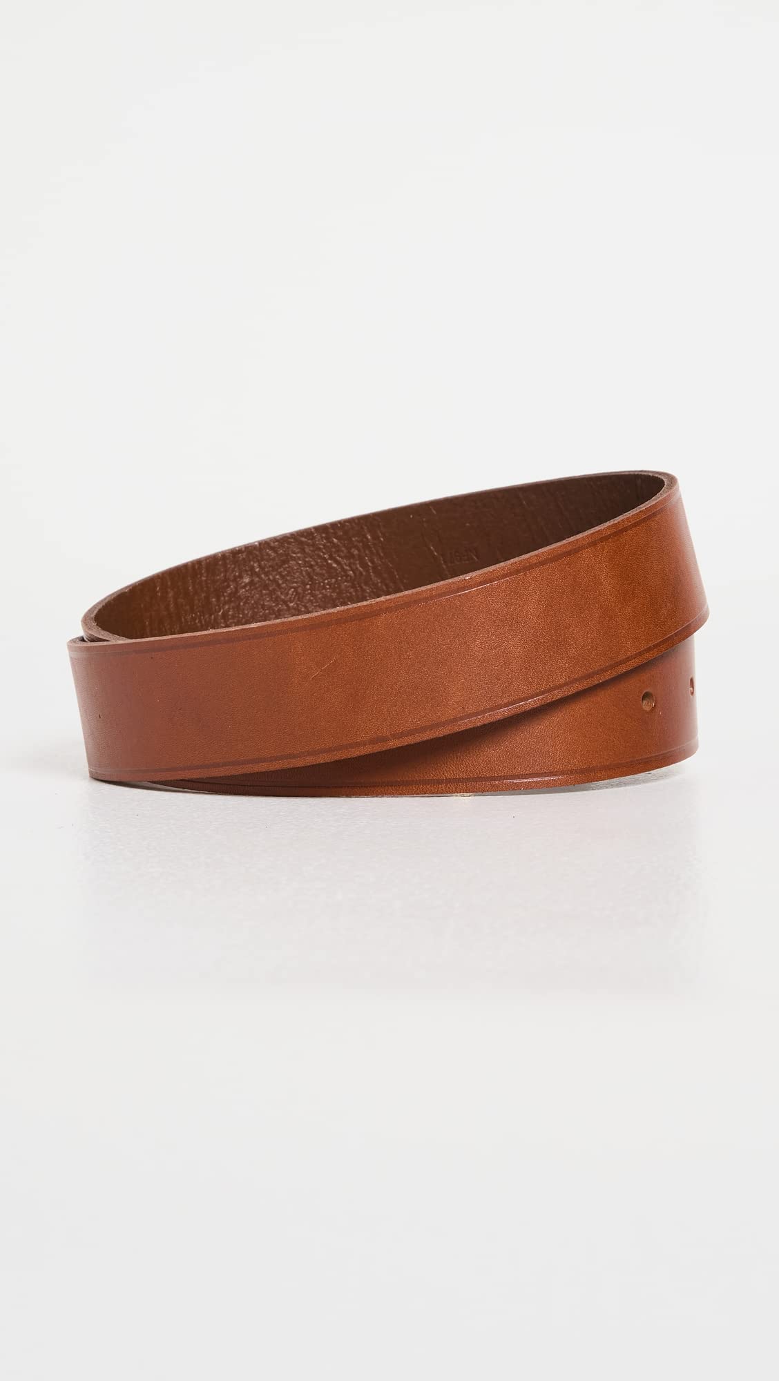 Madewell Western Chunky Buckle Belt English Saddle MD