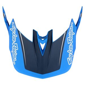 troy lee designs d4 bicycle helmet replacement visor - mtb cycling bmx bicycle helmet accessories - shadow blue, one size