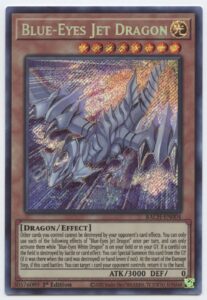 blue-eyes jet dragon - bach-en004 - secret rare - 1st edition