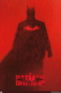 trends international dc comics movie the batman - batman teaser one sheet wall poster, 14.725" x 22.375", premium unframed version