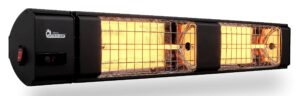 dr. infrared heater 10,260 btu infrared heater, indoor and outdoor heater for patio, garage, commercial & residential, 3000w, 220-240v with remote, black