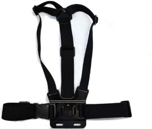 navitech adjustable elastic body harness strap = compatible with akaso v50 pro se action camera