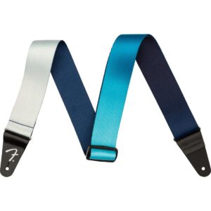 fender ombré guitar strap, 2in, belair blue