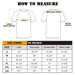 MOHEEN Men's Short Sleeve T Shirt Lightweight Moisture Wicking Performance Soft Touch Breathable Athletic Shirts(Yellow,XL)