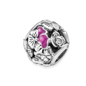 Pandora Pansy Flower Friends Charm