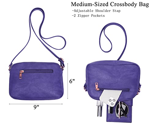 Tote Handbags for Women Purse and Wallet Set Large Shoulder Bags Crossbody Purses Satchel Purple