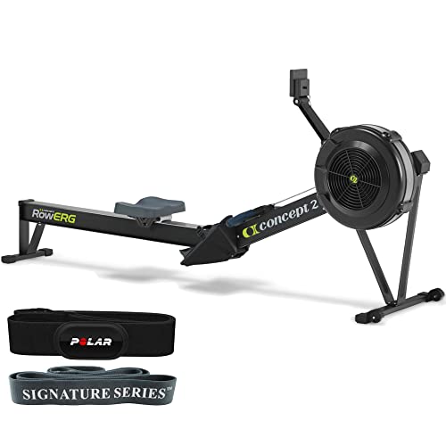 Concept2 Model D Indoor Rowing Machine with PM5 Performance Monitor and Polar H10 ANT+ Heart Rate Monitor, LCD, M-XXL: 26-36" HRM