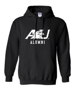 createmytee | ashland u university alumni hooded sweatshirt (black, x-large)