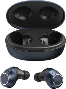 works for xiaomi 11t pro by cellet wireless v5 bluetooth earbuds compatible with xiaomi 11t pro with charging case for in ear headphones. (v5.0 black)