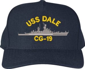 uss dale cg-19 ship custom embroidered cap navy