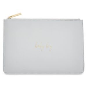 katie loxton baby boy womens vegan leather slip pocket clutch perfect pouch blue