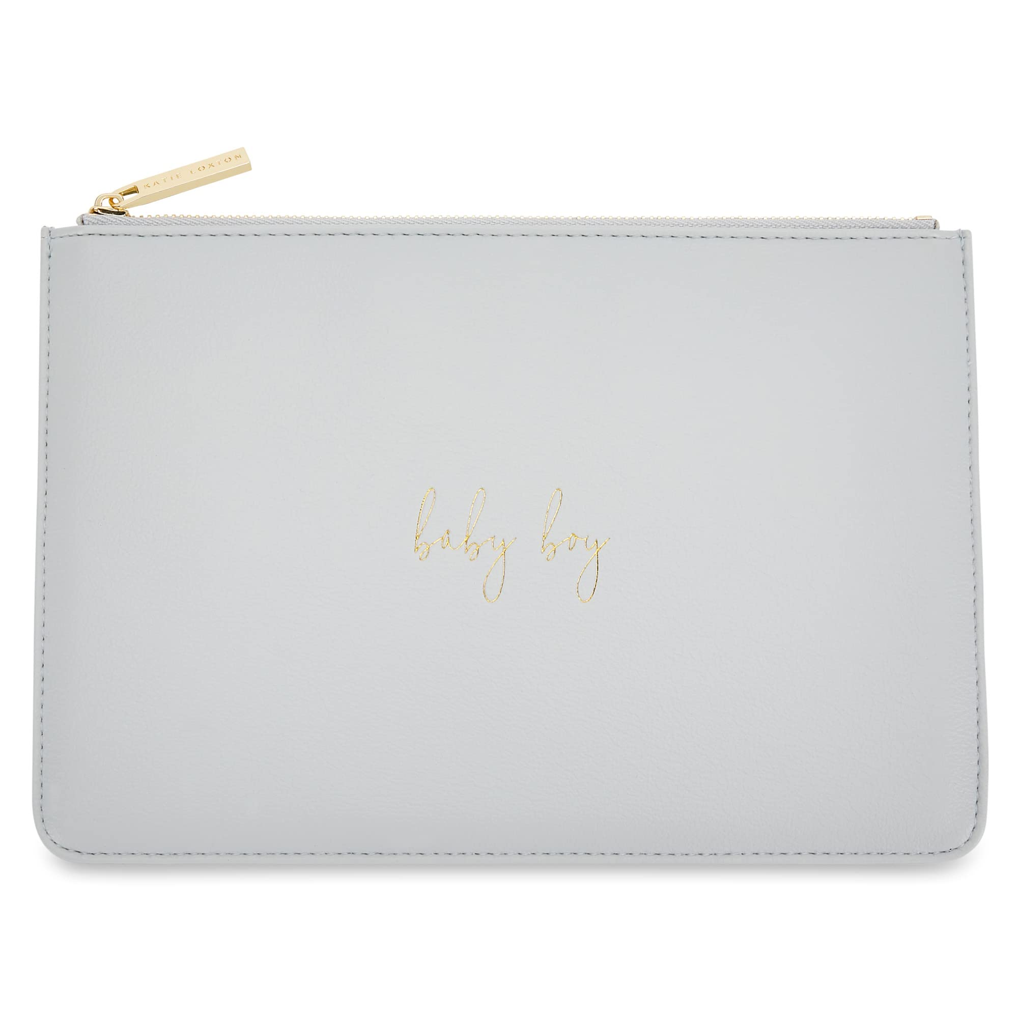 KATIE LOXTON Baby Boy Womens Vegan Leather Slip Pocket Clutch Perfect Pouch Blue