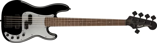 Squier Contemporary 5-String Precision Bass, Black, Laurel Fingerboard