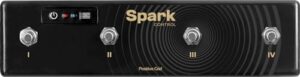 positive grid spark control wireless guitar footswitch pedal/controller for spark guitar amplifier and mobile app with backing tracks