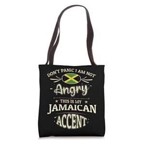 jamaica flag souvenirs for jamaicans men & women tote bag