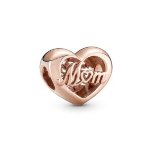 pandora thank you mom heart charm bracelet charm moments bracelets - stunning women's jewelry - gift for women in your life - made rose