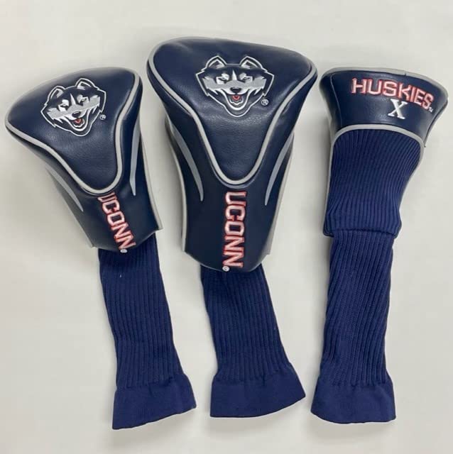 NCAA UCONN Huskies Golf Head Covers 3 Pack