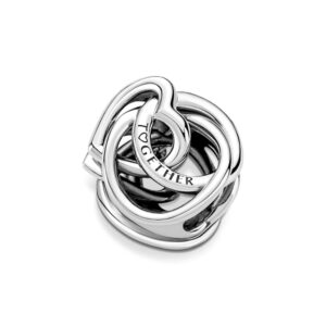 PANDORA Family Always Encircled Heart Charm - Compatible with PANDORA Moments - Stunning Women's Jewelry - Made with Sterling Silver