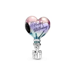 pandora happy birthday hot air balloon charm bracelet charm moments bracelets - stunning women's jewelry - gift for women - made with sterling silver & enamel