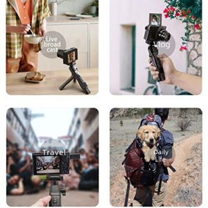 Remote Wireless Camera Shooting Grip and Tripod for Video, Ideal for vlogging Sony A6700, ZV-E10, ZV-E1, ZV-1 II, RX100 VII, A6600, A6400 Canon Camera, Zoom Control Quick Release INKEE IRONBEE