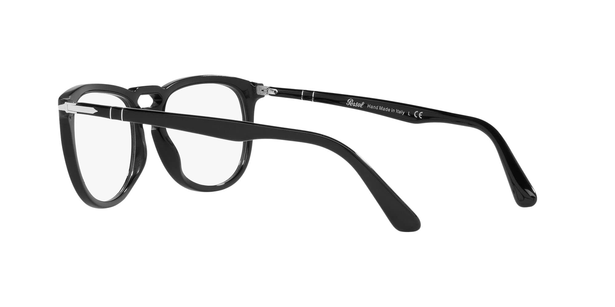 Persol PO3278V Square Prescription Eyewear Frames, Black/Demo Lens, 51 mm