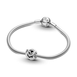 PANDORA Family Always Encircled Heart Charm - Compatible with PANDORA Moments - Stunning Women's Jewelry - Made with Sterling Silver