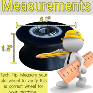 Elliptical Roller Wheel | Part No. 329271 | Compatible with NordicTrack Elite Models: 10.7. 11.7, 12.5, 12.7, 12.9, 12.9T, 14.9, 16.7, 16.9