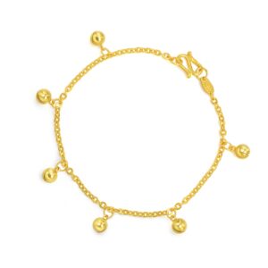 chow sang sang 999.9 24k solid gold price-by-weight 6.73g gold bracelet for women 09235b |, 17