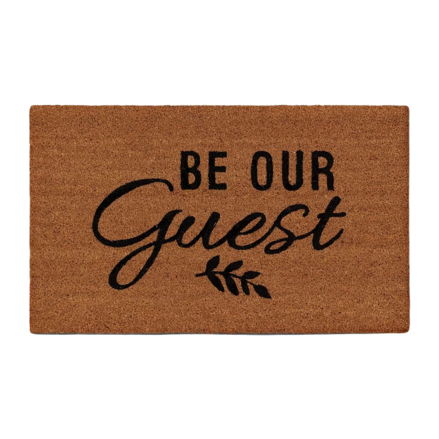 Threshold - 'Be Our Guest' Doormat Black (30x18)