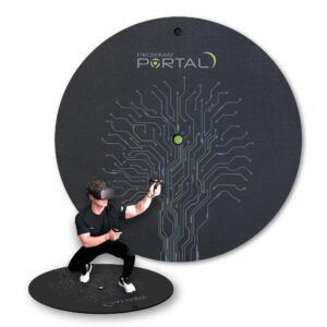 vr mat - proximat ® metaverse portal 42" - x-large mat for virtual reality - play with both feet on the mat