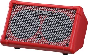 boss cube street ii 10-watt 2x6.5" guitar combo amplifier (red)