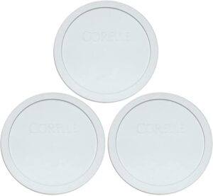 corelle white 1.0 quart - .95 liters plastic cover 323-pc (set of 3)