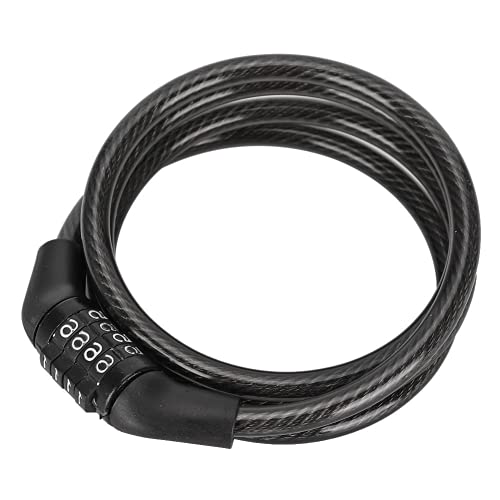 Security Bike Lock, Safety Security Multipurpose Easy to Use Steel Cable Lock for Outdoor Cycling