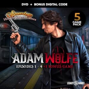 legacy games amazing hidden object games for pc: adam wolfe (5 game pack) - pc dvd with digital download codes