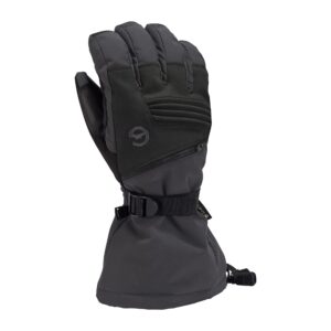 gordini men's standard gore-tex storm glove, gunmetal black, large